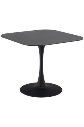 MID.YOU Mid.you Esstisch, Schwarz, Metall, Keramik, quadratisch, S&auml;ule, rund, 90x75x90 cm, Esszimmer, Tische, Esstische, Esstische quadratisch