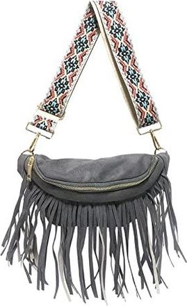 Generic Sac de taille moyenne avec bandouli&egrave;re - Grande capacit&eacute; - Pour le sport et les femmes, gris, taille unique