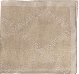 Emporio Armani Femme, Accessoires, Beige, Taille: ONE Size &Eacute;charpe avec fil Lurex