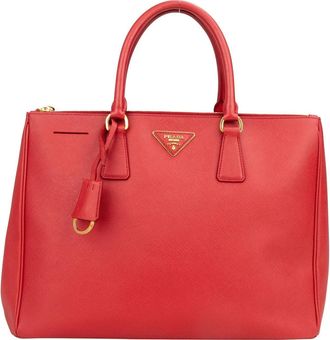 Prada Crossbody Bags - Prada Rouge Saffiano Leather Galleria Handbag - Gr. unisize - in Bunt - f&uuml;r Damen