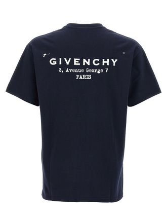 Givenchy Mens Blue Cotton T-Shirt