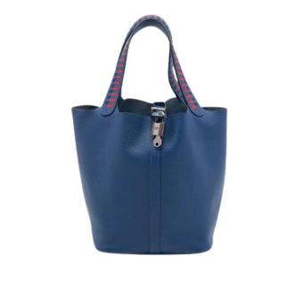 Herm&egrave;s Sac seau Picotin Lock Pre-owned - Femme - Pre-owned - Bleu - Taille: ONE Size