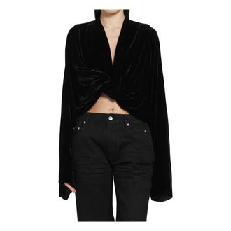 Rick Owens Twist Top - Femme - Tops - Noir - Taille: 38 FR