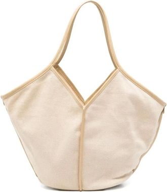 Hereu Femme, Sacs, Beige, Taille: ONE Size Calella Soft Linen Tote