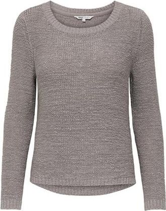 Only Onlgeena XO L/S KNT Noos Pull pour Femme, 15113356, Satellite, Taille XS