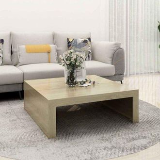 vidaXL Vidaxl - Table basse avec un design moderne et un minimum de 100x100x35cm diff&eacute;rentes couleurs Couleur : marron