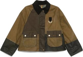 Barbour Femme, Vestes, Brun, Taille: 38 FR Veste Olive Marron Col en Velours C&ocirc;tel&eacute;