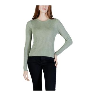 Jacqueline de Yong Jacqueline de Yong, Femme, Pulls, Vert, Taille: 40 FR Tricot &agrave; Manches Longues et Col Rond