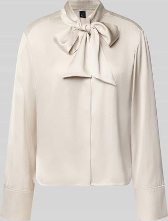 Marc Cain Regular Fit Schluppenbluse mit verdeckter Knopfleiste