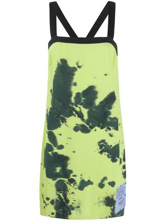McQ by Alexander McQueen robe droite à imprimé tie dye - Jaune