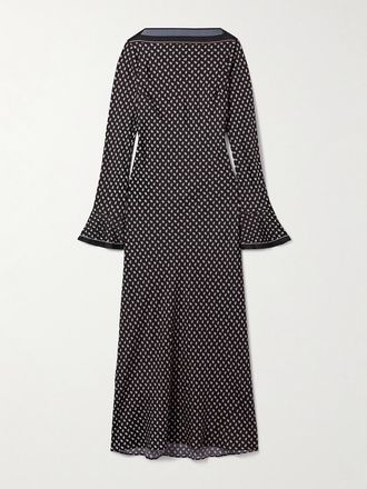 Dôen Davina Midikleid Aus Twill Aus Einer Seidenmischung Mit Paisley-muster - Mehrfarbig