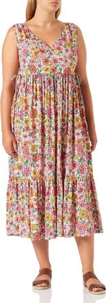 Springfield Damen Midi Schnitt C Kleid, dunkelgrau, 36