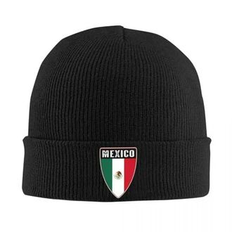 Generic Casquettes de Baseball pour Hommes Hommes, Bouclier du Mexique Casquettes tricot&eacute;es mexicaines pour Femmes Skullies Tuques Bonnets dHiver dAutomne Bon