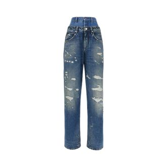 Dolce & Gabbana Double Waisted Jeans - - Jeans - Damen - Blau - S