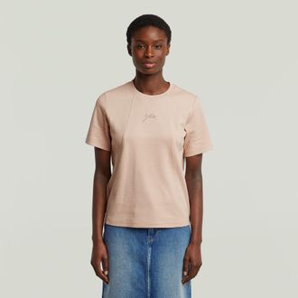 G-Star Script T-Shirt - Pink - Damen