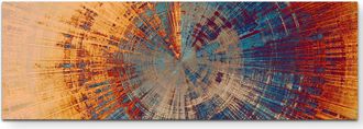 Paul Sinus Art Leinwandbilder | Bilder Leinwand 120x40cm Farbwirbel - abstrakt