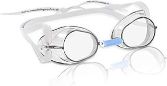 Malmsten Schwedenbrille Antibeschlag Schwimmbrille, Wei&szlig;, One Size
