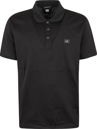 C.P. Company C.p. Company, Homme, Tops, Noir, Taille: L Cotton Polo