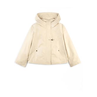 Fay Kurzer Parka mit Kapuze und Taschen - - Jackets - Damen - Beige - L