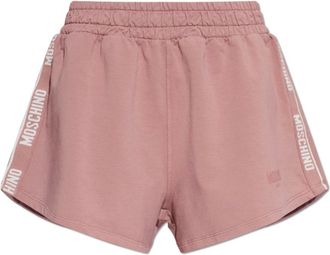 Moschino Femme, Shorts, Rose, Taille: 36 FR Short en molleton de coton teint en pi&egrave;ce