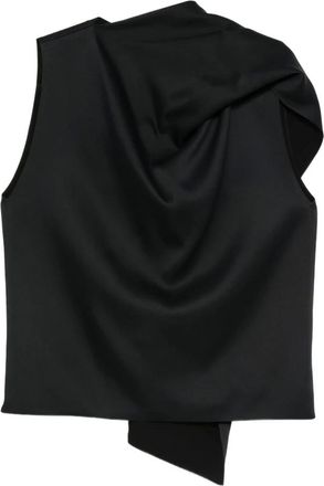 Khaite Femme, Blouses et Chemises, Noir, Taille: 38 FR Loe Draped Top
