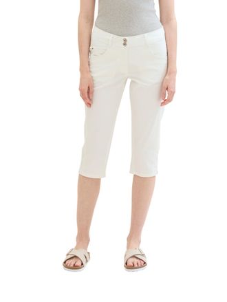 Tom Tailor Damen Tapered relaxed Hose, Whisper White, 32