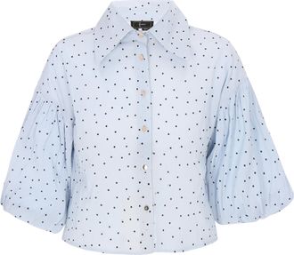 Faina Hemd Frauen Blau Schwarz