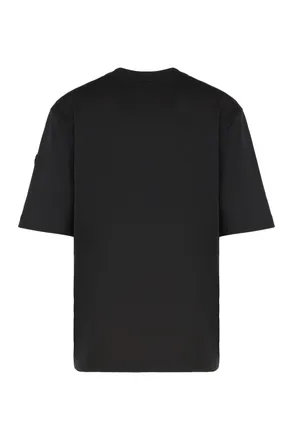 Moncler Womens Cotton T-Shirt Black T-Shirts & Jerseys