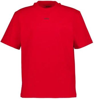 HUGO BOSS Herren T-Shirt rot Baumwolle