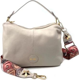 M*BRC M*Brc, Femme, Sacs, Blanc, Taille: ONE Size Sac &agrave; main structur&eacute; avec fermeture &eacute;clair sur le dessus