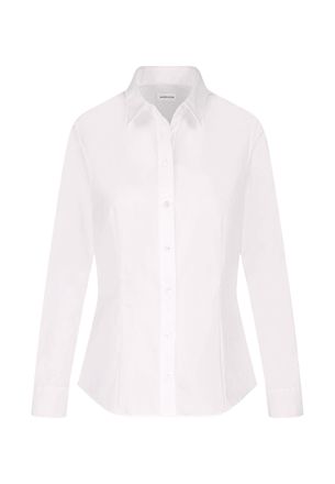 Seidensticker Damen Bluse - City Bluse - Hemdbluse - Regular Fit - Langarm - Uni - 100% Baumwolle