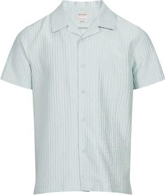 Guess Chemise gauffr&eacute;e &agrave; col cubain