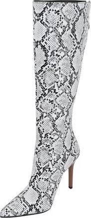 Generic Bottes dhiver pour femmes, bottes hautes au genou, bottes Stiletto sexy, bo&icirc;tes de nuit, bottes de sc&egrave;ne, bottes d&eacute;t&eacute; d&eacute;contract&eacute;es pour hommes, blanc