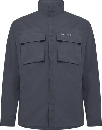 Nicce London Statlo Hemdjacke f&uuml;r Herren, Nylon (Anthrazit)