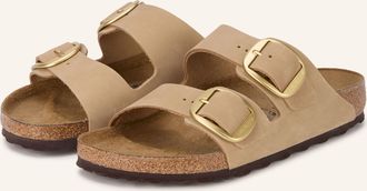 Birkenstock Pantoletten Arizona Big Buckle Lenb beige