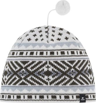 Eisb&auml;r M&uuml;tze Herren Hanz Wei&szlig; - Merino Bommelm&uuml;tze f&uuml;r M&auml;nner - Pommelm&uuml;tze mit Fleece sch&uuml;tzt vor K&auml;lte und Wind - Norwegerm&uuml;tze atmungsaktive Beanie mit Bo