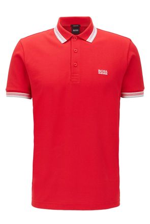 BOSS Herren Paddy Polohemd, Medium Red610, M EU