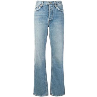 Re/Done Vintage Blaue Straight Leg Jeans - - Jeans - Damen - Blau - W25