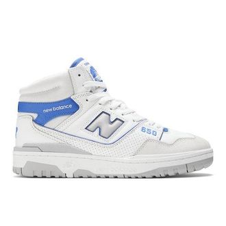 New Balance Unisexe 650 en Blanc/Bleu/Beige, Cuir, Taille 37.5 Large