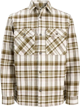 Jack & Jones Jprrayle Melange Check L/S Overshirt Sn
