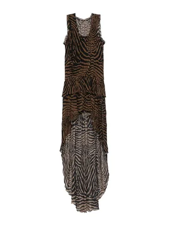 Blumarine Robe Au Genou - Marron