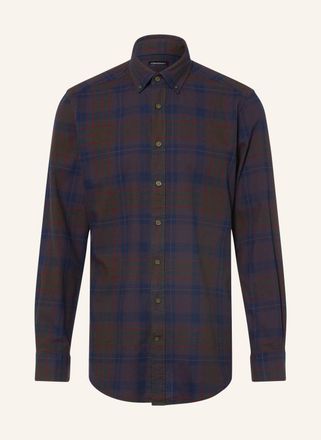 Strokesman's Strokesmans Flanellhemd Regular Fit gruen