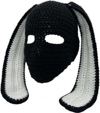 Generic Bonnet Femme Hiver Bonnet Femme Chapeau Femme Hiver Confortable Classique - Capuche Oreilles De Lapin Adulte, Tricot Douillet, Parfait pour Cadeau No&euml;