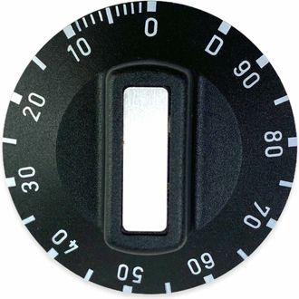 Generic Knebel Drehknopf Zeit 90min + Dauerstellung ø 50mm Achse ø 6x4,6mm