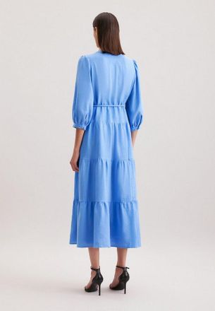 Seidensticker Sommerkleid Schwarze Rose 7/8-Arm V-Neck Uni