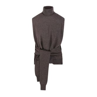 Róhe Femme, Pulls, Brun, Taille: 40 FR Sueter TOP Chocolate 2 Piezas