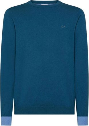 Sun 68 Homme, Pulls, Bleu, Taille: L Maille ras du cou