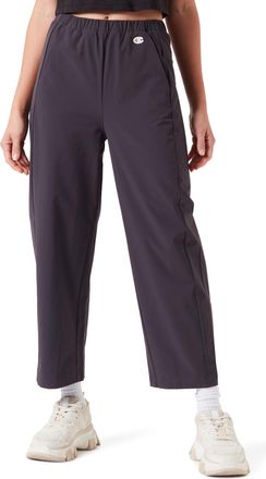 Champion Damen Rochester 1919 Eco Future W-Recycled Crinkle Stretch Woven Wide Leg Trainingshose, Pastellschwarz, L