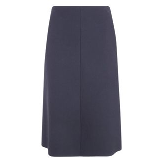 N&deg;21 Jupe Midi &Eacute;vas&eacute;e en Tissu - Femme - Jupes - Noir - Taille: 36 FR