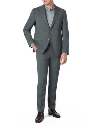 Roy Robson Herren Anzug grün Schurwolle